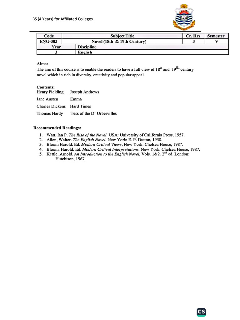 Eng-303 Outline+Past Papers | PDF