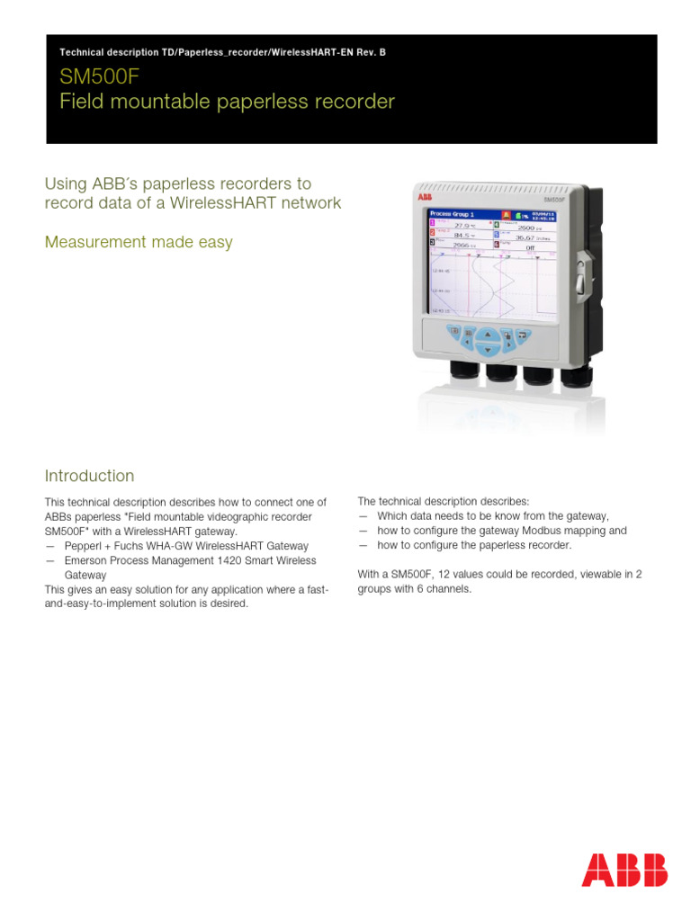 ABB SM500F WirelessHART Setup Guide | PDF | Ip Address | Computer ...