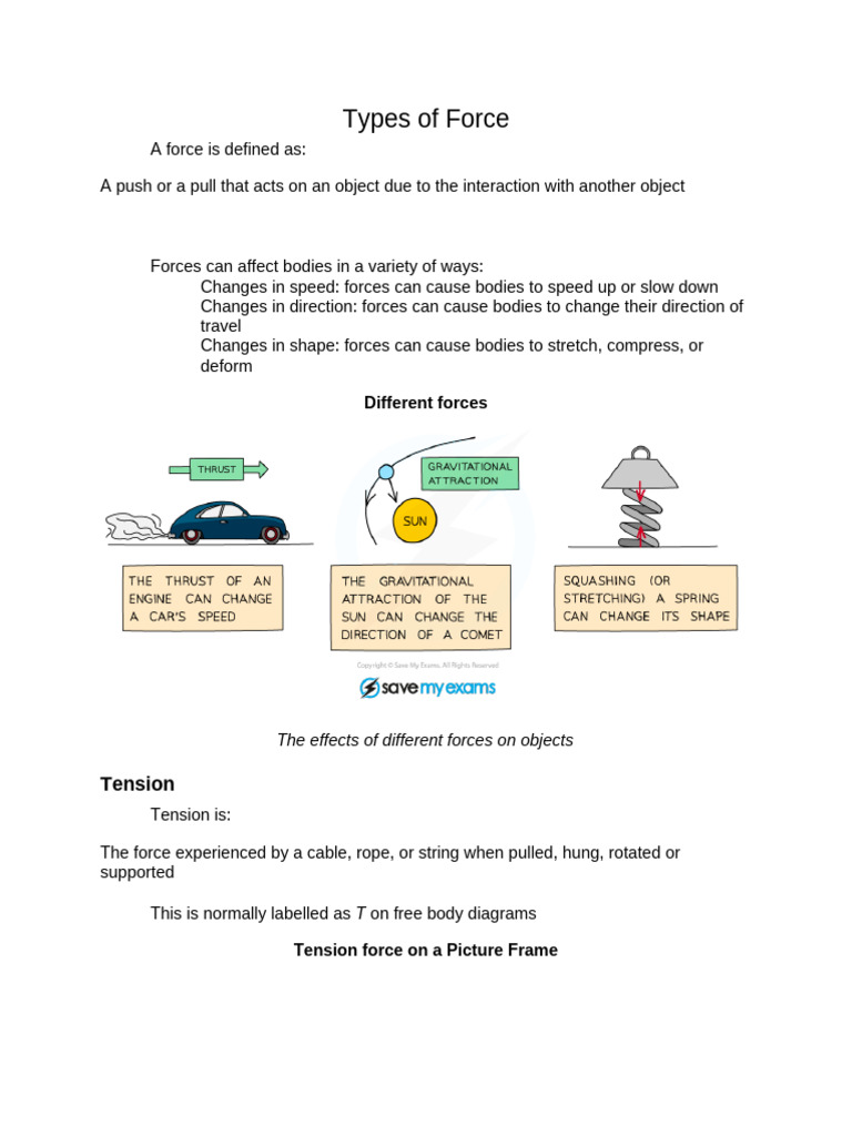 Understanding Types of Forces | PDF | Force | Buoyancy