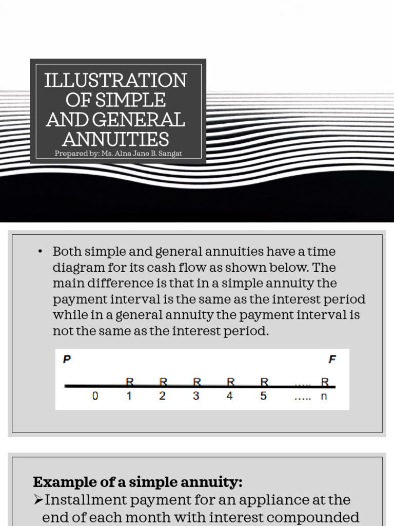 Illustration of Simple and General Annuities | PDF | Present Value | Interest