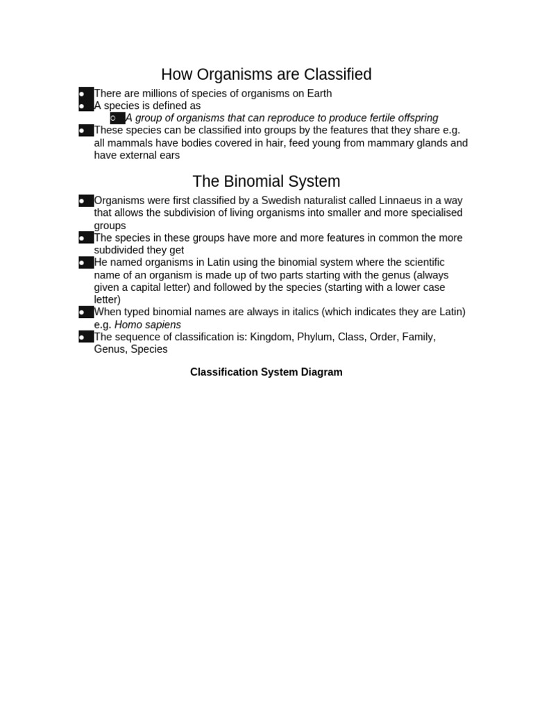 Organism Classification Explained | PDF | Species | Taxonomy (Biology)