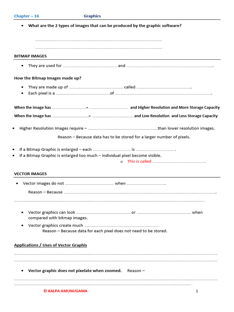 Unit 6 Chap 16 Tute Graphics | PDF | Image Resolution | Imaging