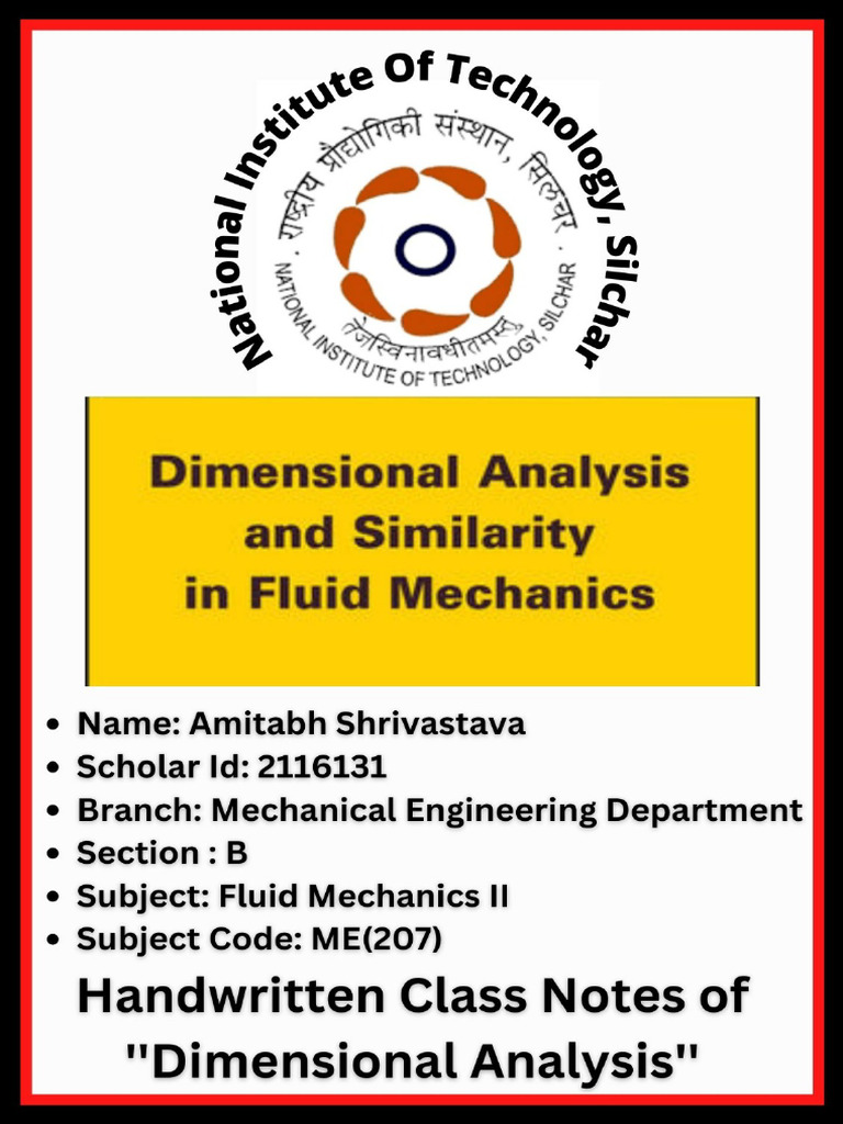 Dimensional Analysis | PDF