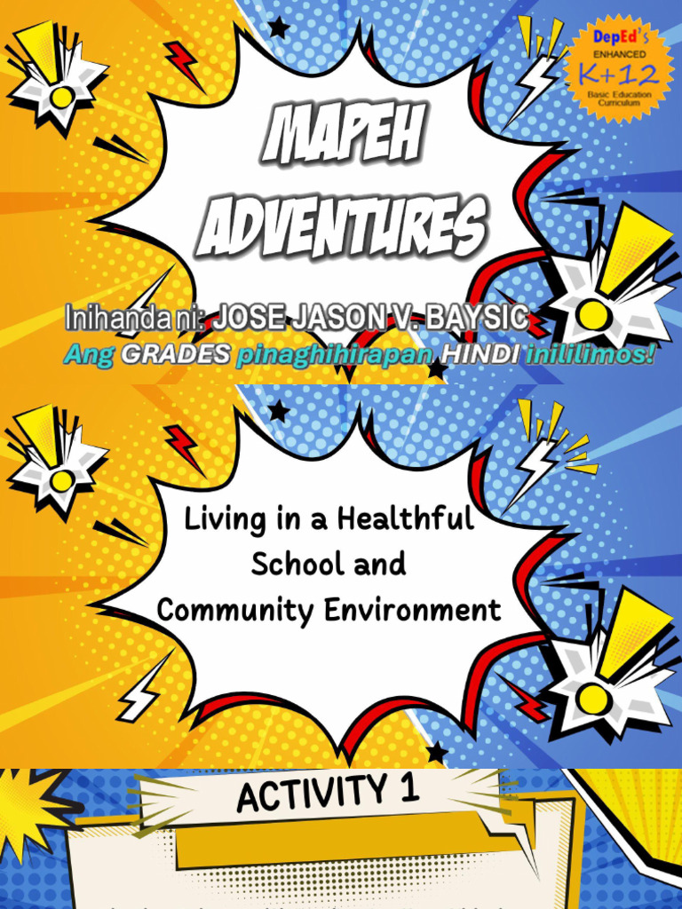 MAPEH - Living in A Healthful School and Community Environment | PDF