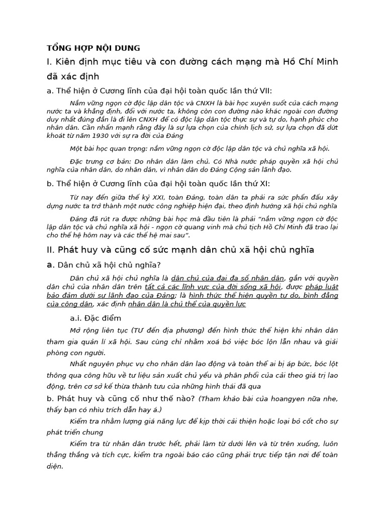 TTHCM - T NG H P | PDF