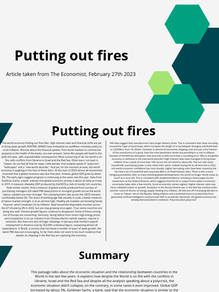 Volpini Marco Putting Out Fires Esame 26-06-24 | PDF | Inflation ...