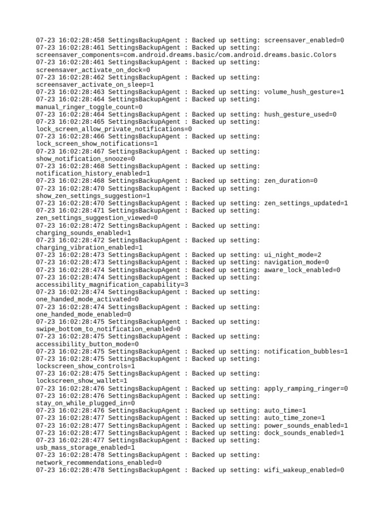 Settings Provider | PDF | Computers