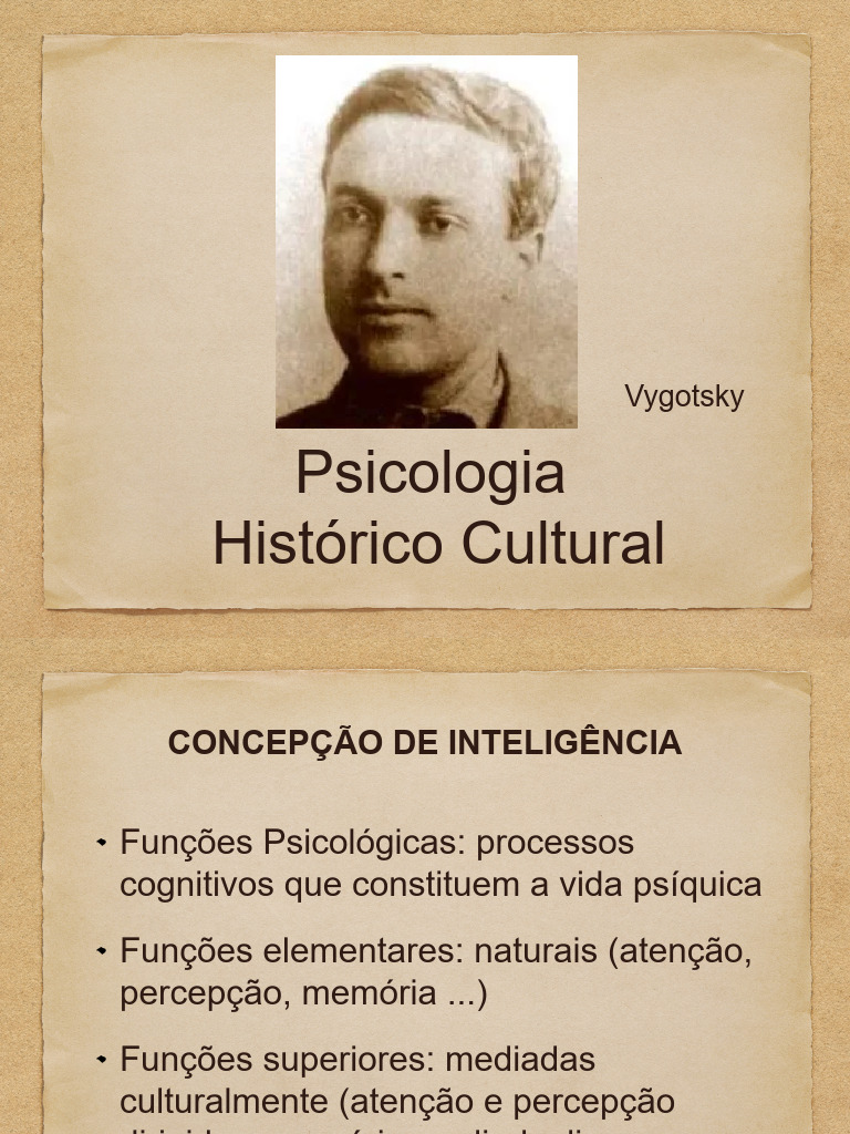 Vygotsky - Psicologia Histórico-Cultural | PDF | Aprendizado | Psicologia