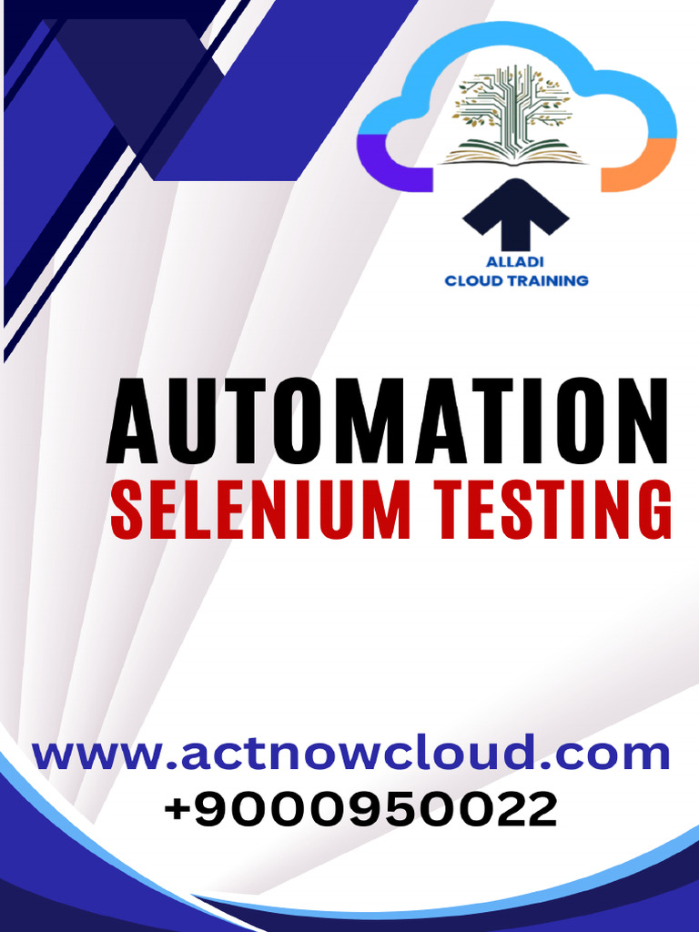 Selenium-Course Content - Act | PDF | Software Development Process | Systems Engineering