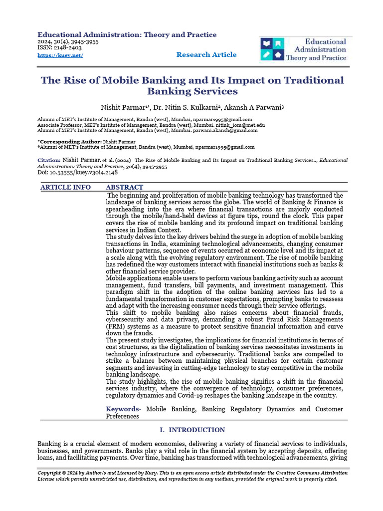 The Rise of Mobile Banking and Its Impact On Traditional Banking ...