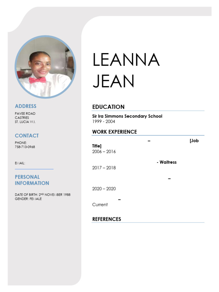 LEANNA JEAN - Curriculum Vitae - 230605 - 155344 | PDF