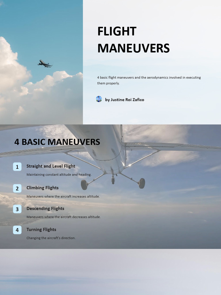 Basic Flight Maneuvers Guide | PDF | Flight | Aircraft