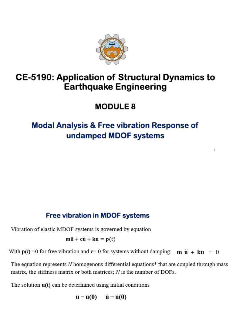 Module 8 - Final - 21.7.24 | PDF | Eigenvalues And Eigenvectors | Normal Mode