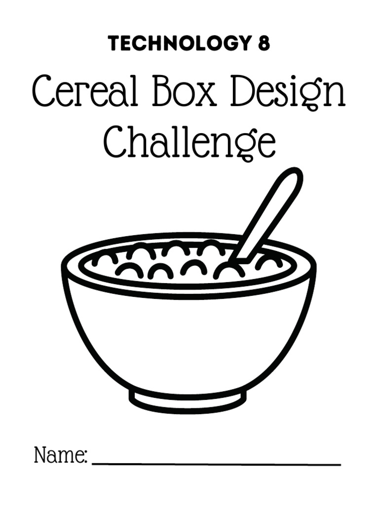 Cereal Box Design Challenge | PDF