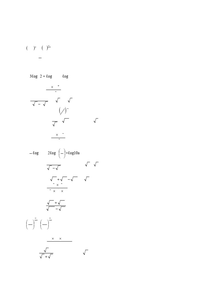 Surds, Logs & Indices | PDF | Logarithm | Mathematics