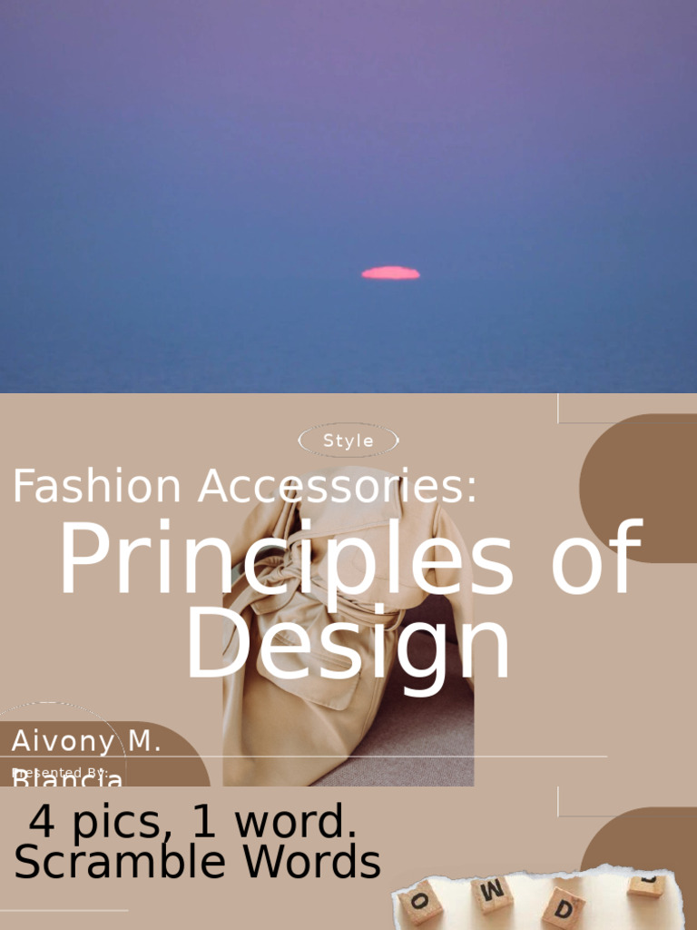 Tle Presentation Fashion Accessories | PDF | Pattern | Composition ...