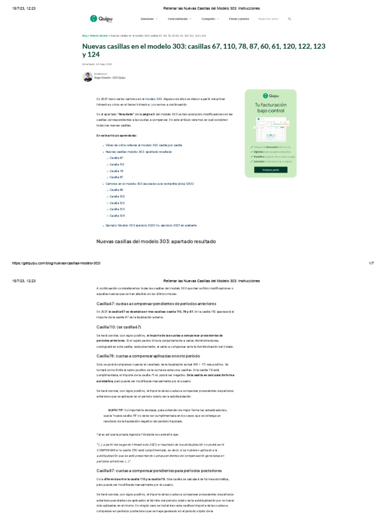 Rellenar 303 - Servicios | PDF