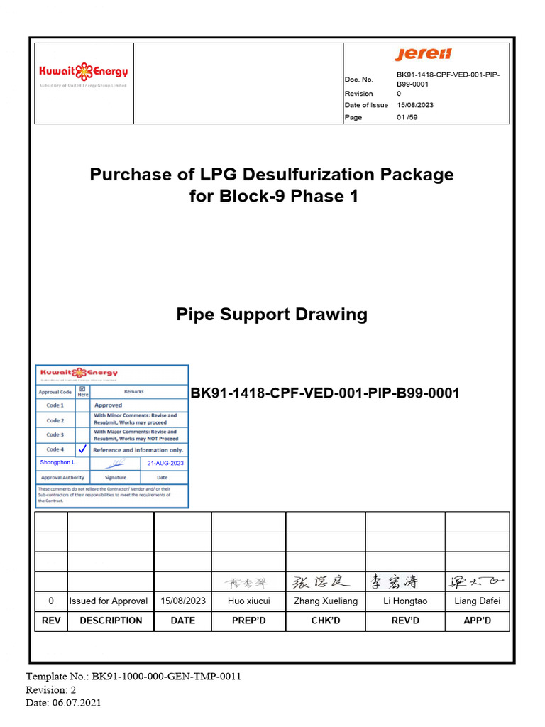 VENDOR Pipe Support Drawing - C4 | PDF | Computers | Technology ...