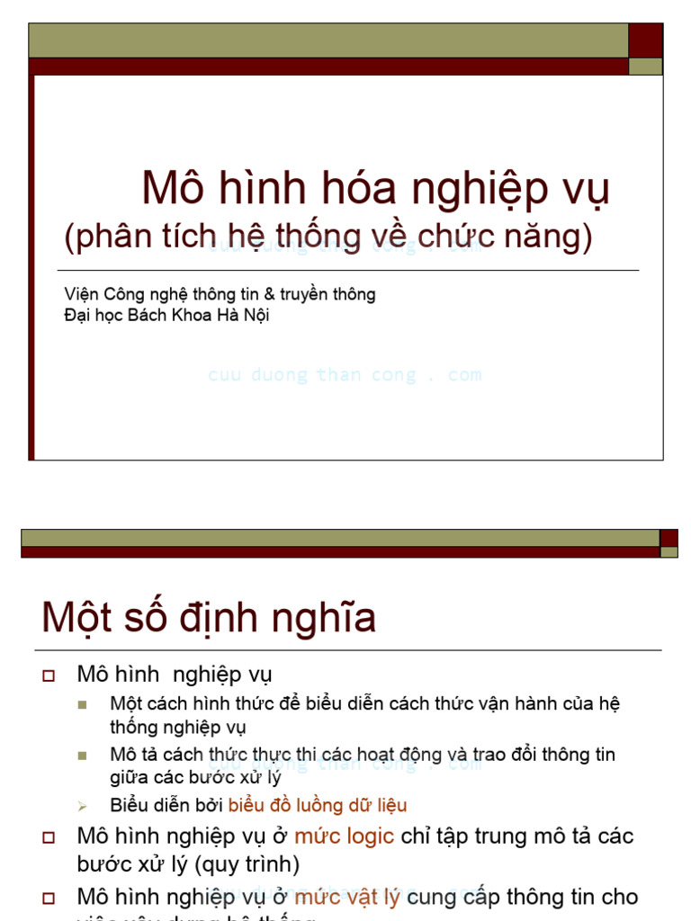 Phan-Tich-Thiet-Ke-He-Thong-Thong-Tin - Do-Van-Uy - PTTK - 4 - Mo-Hinh-Hoa-Nghiep-Vu ...