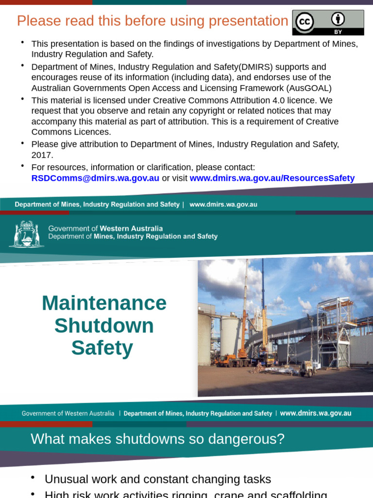 MSH TB MaintenanceShutdownSafety | PDF | Personal Protective Equipment | Safety