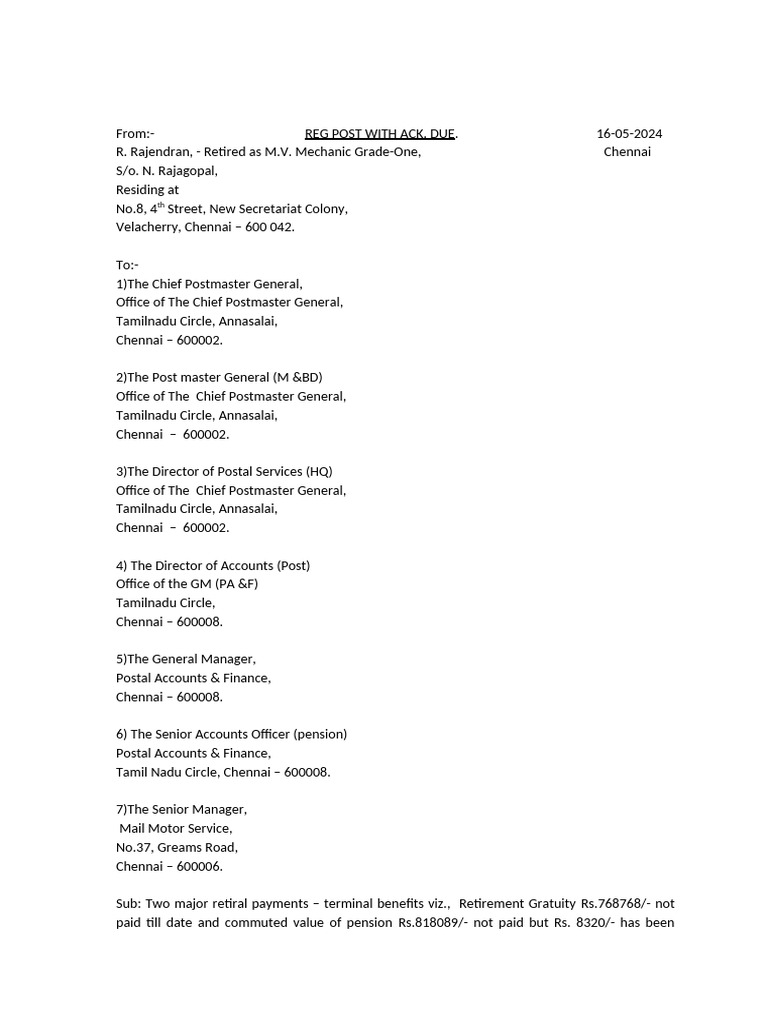 Intimation Letter | PDF | Lawsuit | Public Law