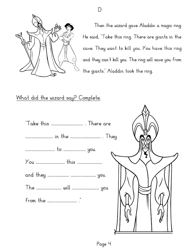 Aladdin Page 4 | PDF