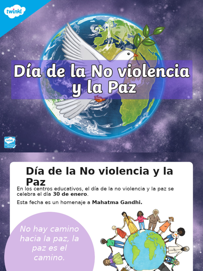 Día de la No Violencia y la Paz | PDF | Paz | Racismo