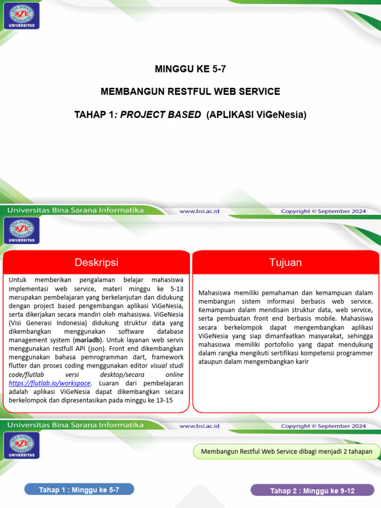 Minggu Ke 5-7 Membangun Restful Web Service Tahap 1 (Aplikasi Vigenesia) | PDF