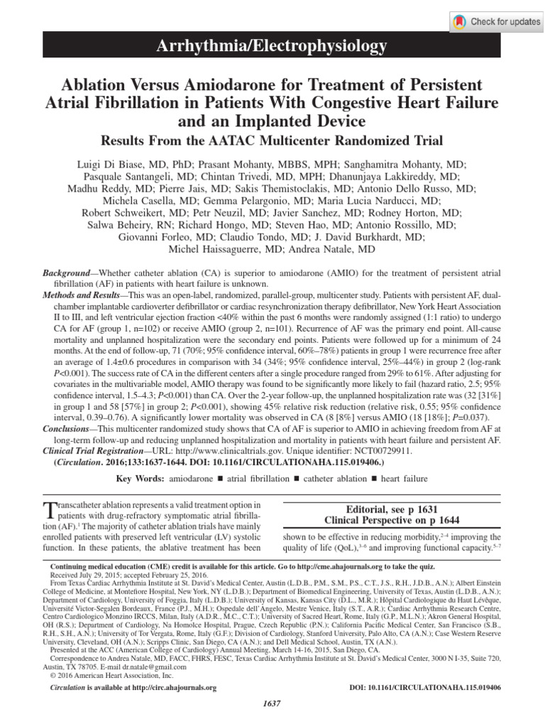 Di Biase Et Al 2016 Ablation Versus Amiodarone For Treatment of ...