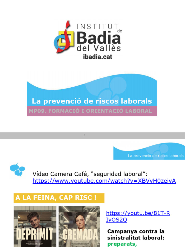 RA2. T2. Organització de La Prevenció A Lempresa | PDF