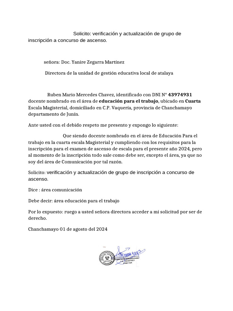 Modelo de Oficio de Petición | PDF