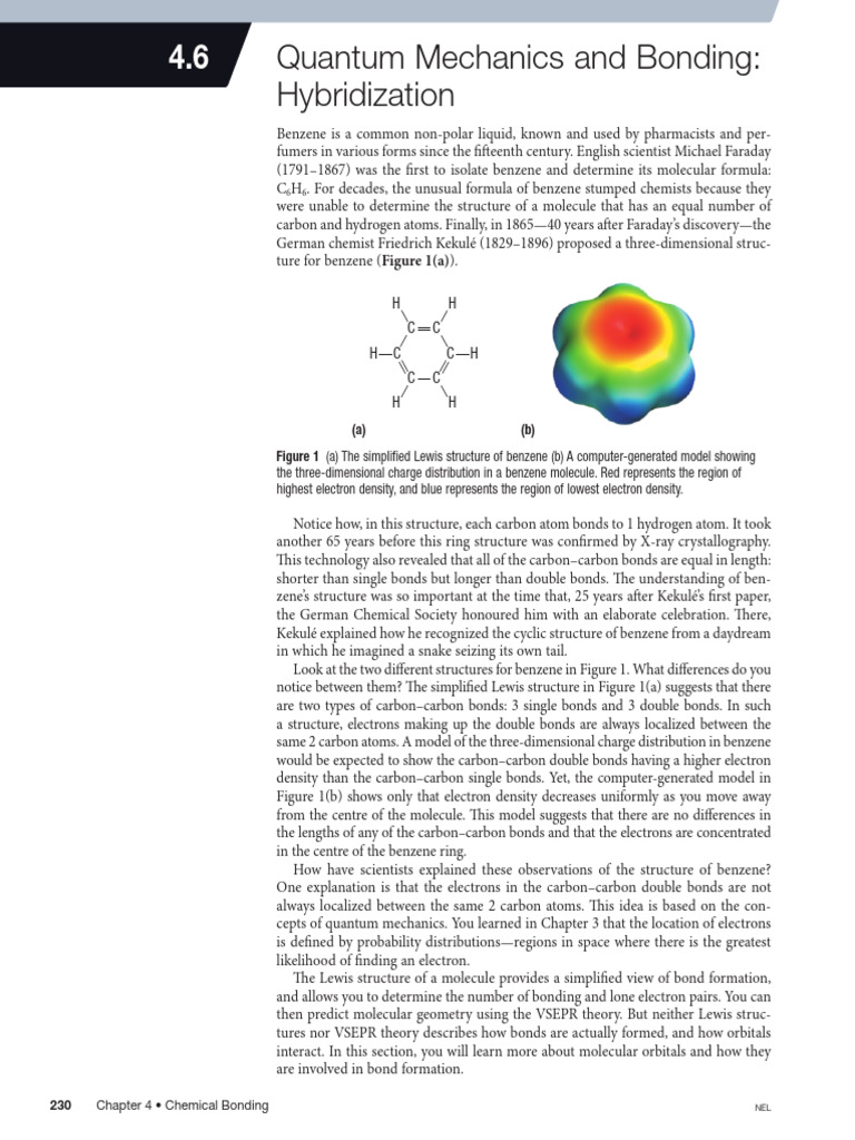 Understanding Hybridization in Benzene | PDF | Chemical Bond | Covalent ...