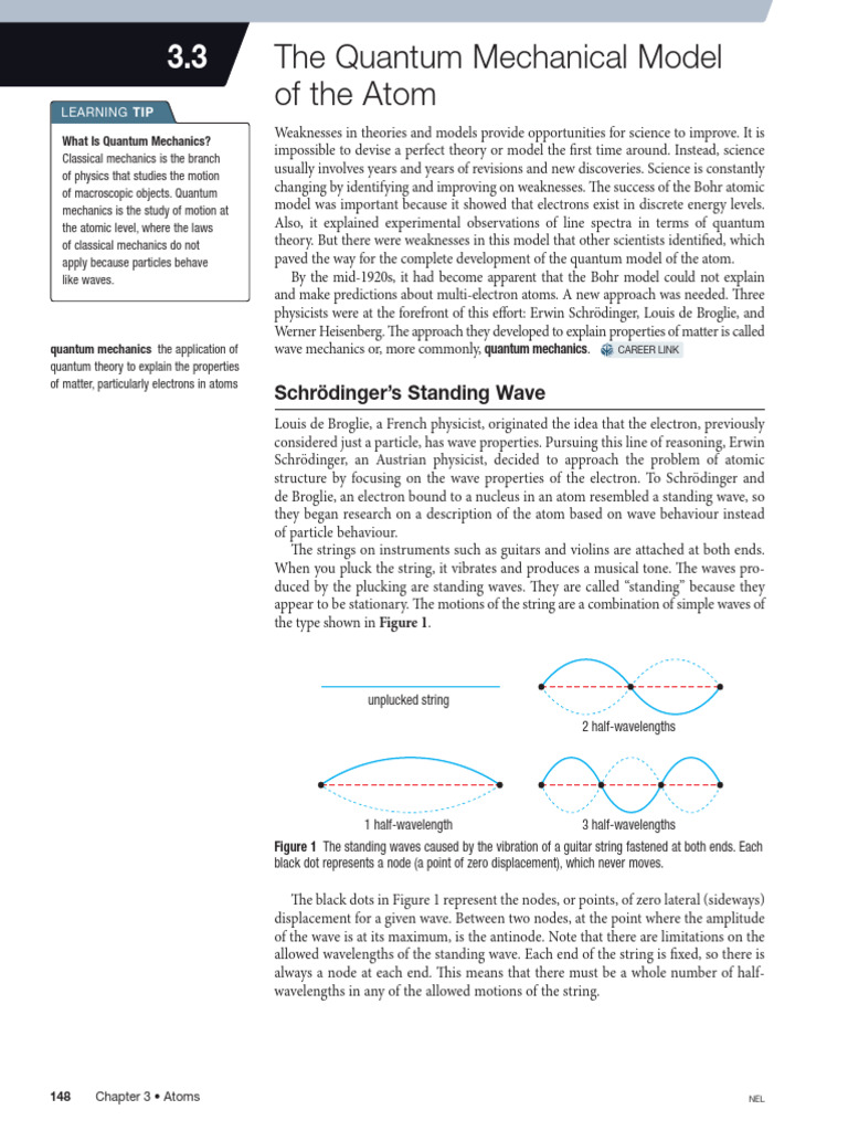 Chem12 c03 3 3 | PDF | Atomic Orbital | Quantum Mechanics