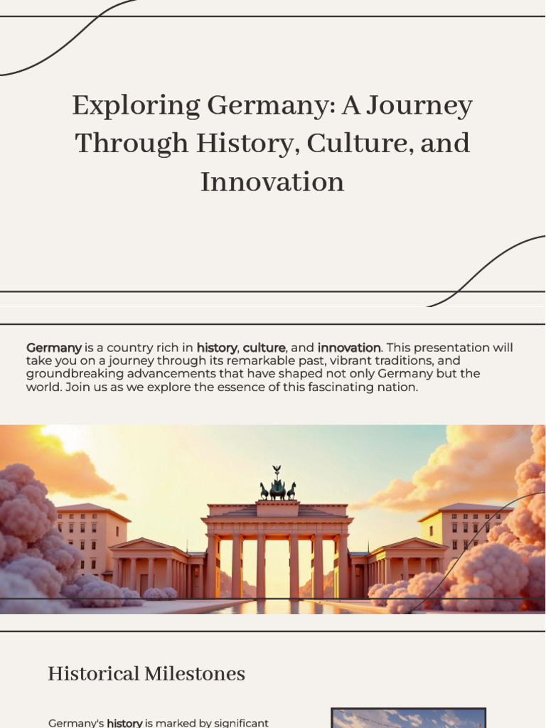 Discover Germany's Rich Heritage and Innovation | PDF
