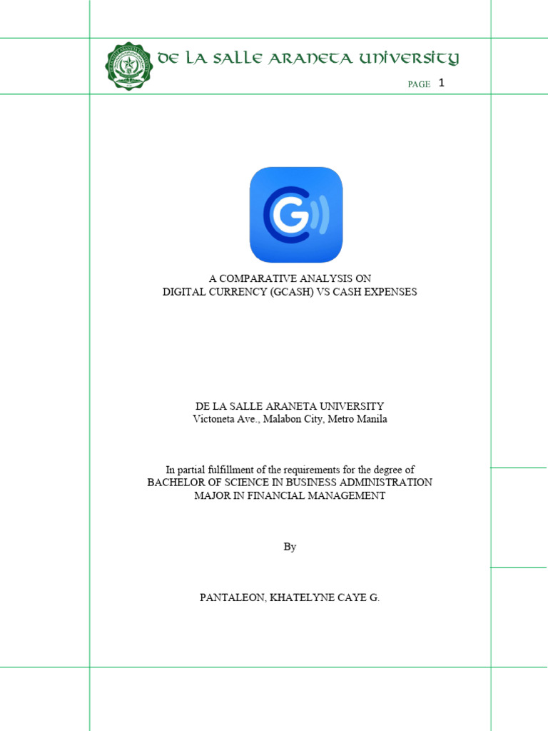 GCash vs Cash: A 2-Week Study | PDF | Cash | Money