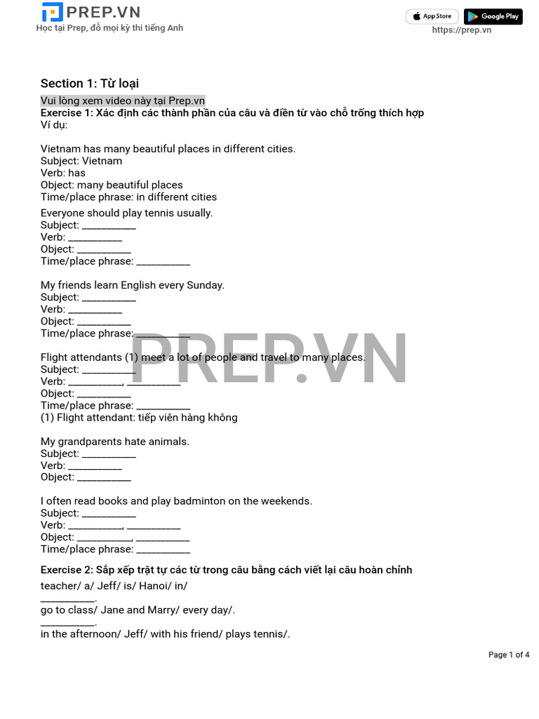 BTTu Loai | PDF | Vietnam