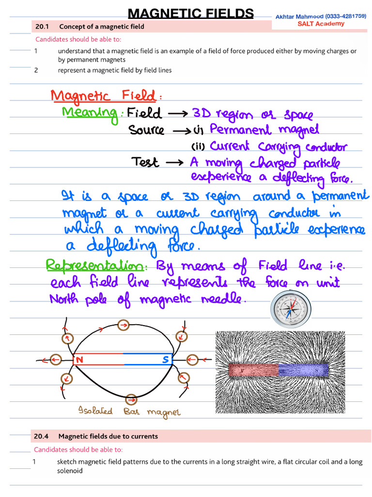 Magnetic Fields (July 24) | PDF | Magnetic Field | Inductor