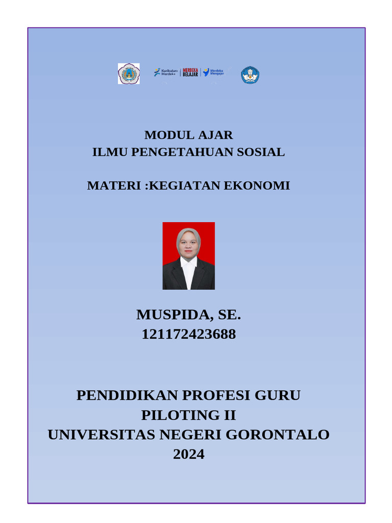 Modul Ajar IPS: Kegiatan Ekonomi SMP | PDF