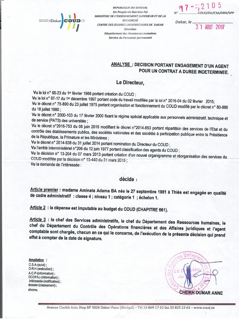 Dossier Personnel | PDF
