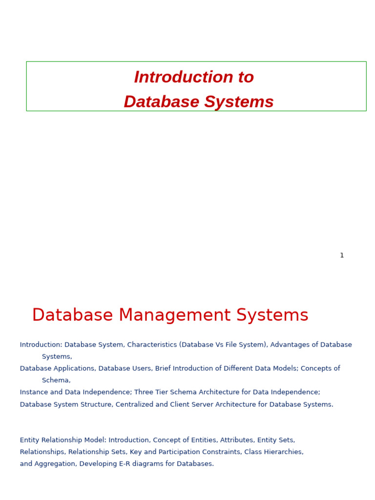 CSITDBMSUnit 1part 2 | PDF | Databases | Data Model