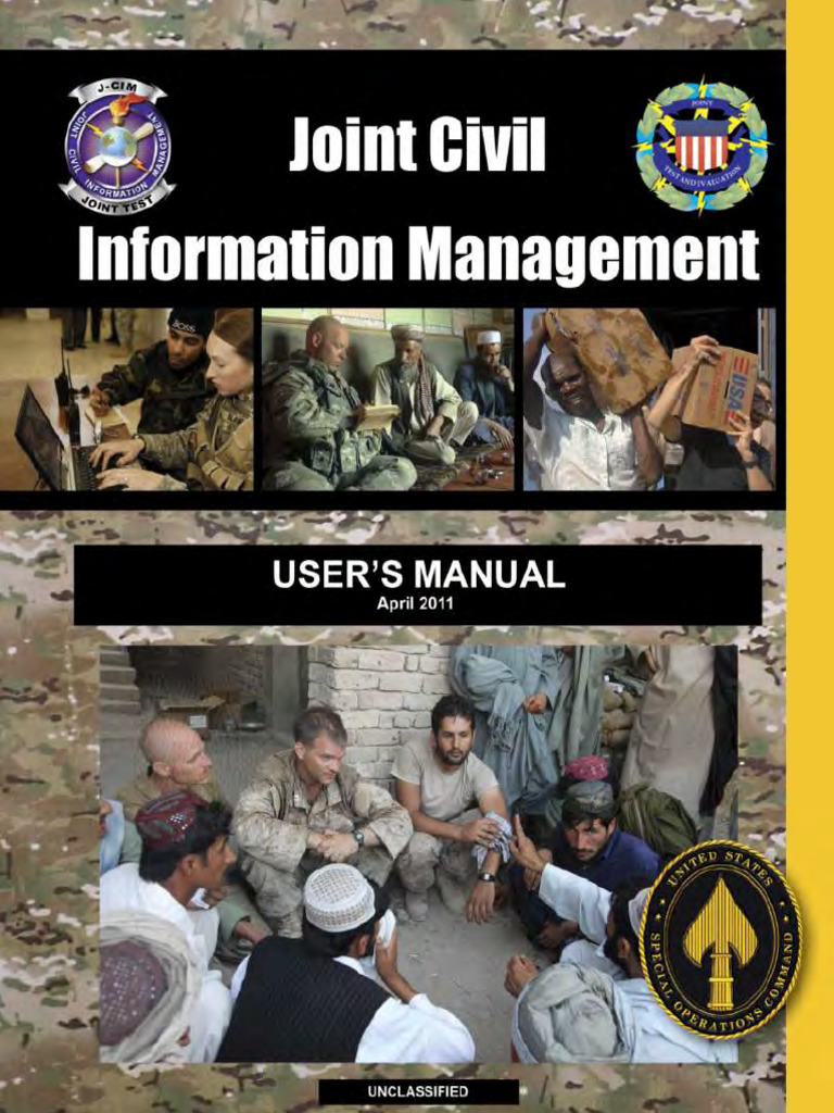 Joint Civil Information Management Manual | PDF | Information | United ...