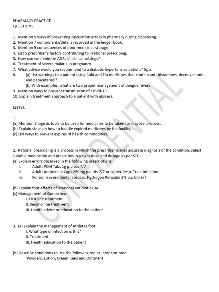 Pharmacy Practice | PDF