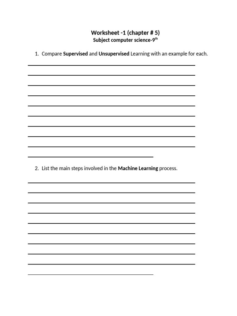Worksheet 1 Ch5 | PDF | Business | Computers
