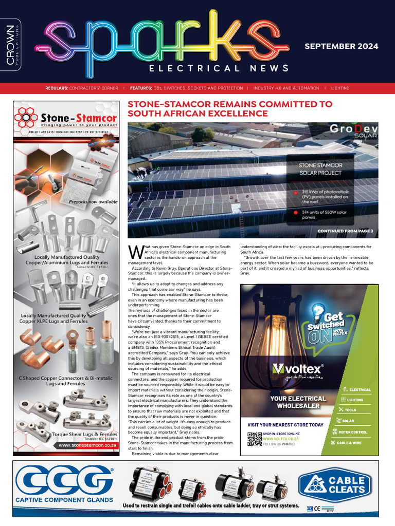 Sparks Electrical News September 2024 | PDF | Fires | Lithium Ion Battery