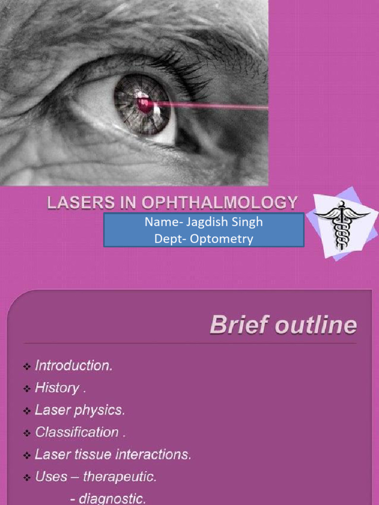 Lasers in Ophthalmology | PDF