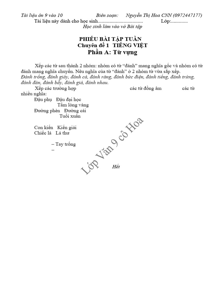 Tuần 2 - BTVN | PDF