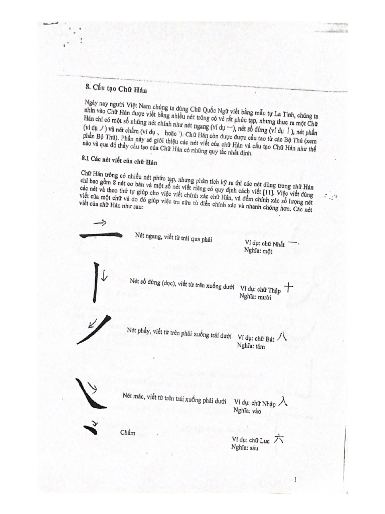Cac Net Co Ban Trong Chu Han | PDF