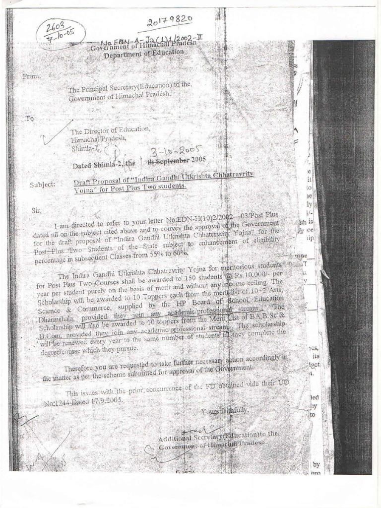 Indira Gandhi Utkrisht Chhatravriti Yojna-Merged-202324 | PDF