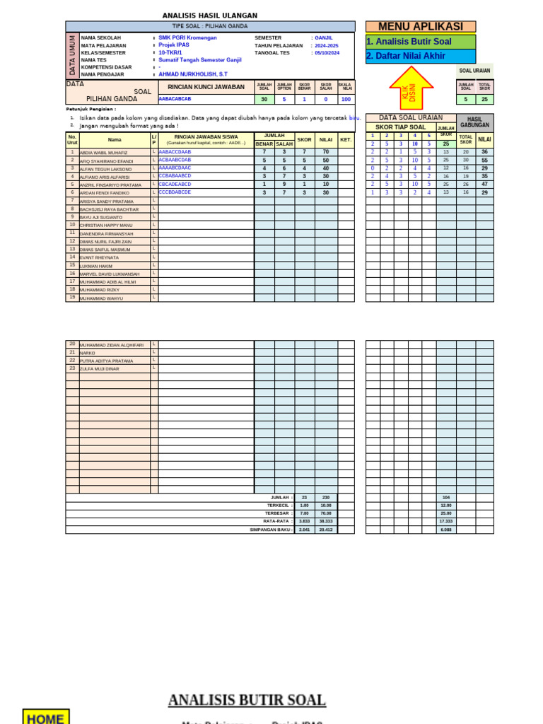Koreksi Dan Analisis Sts 10-Tkr | PDF