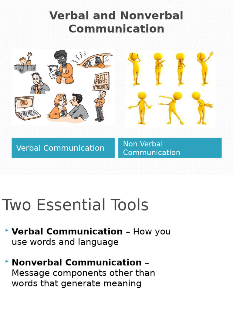 Verbal and Nonverbal Communication | PDF | Nonverbal Communication ...
